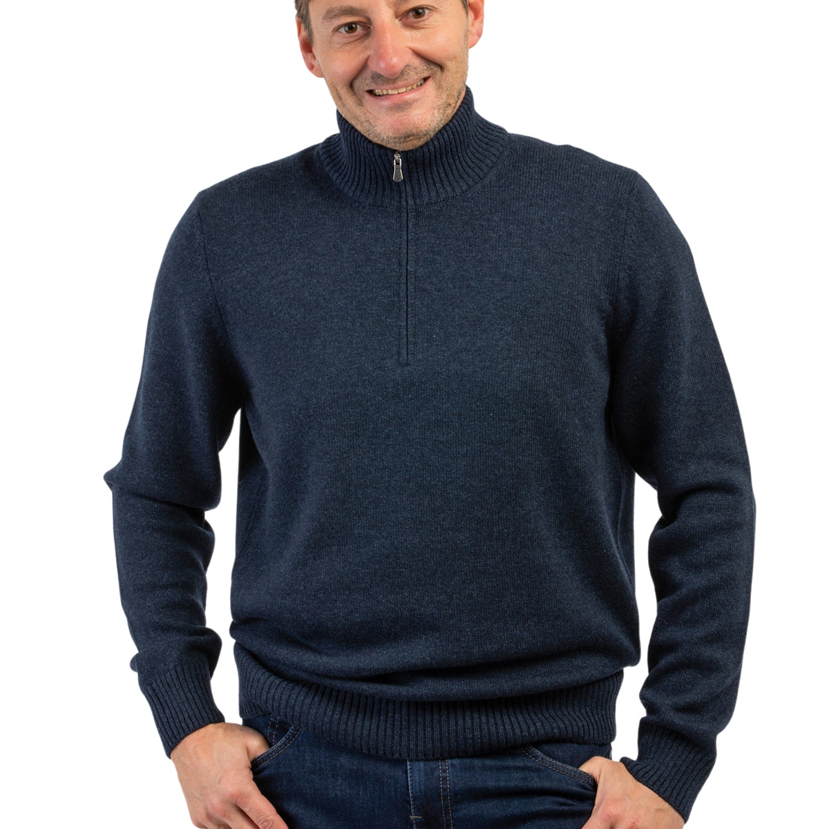 Lupetto Zip Uomo Lana e Cashmere GRAN SASSO 23125/19621 – maglieriatina1962